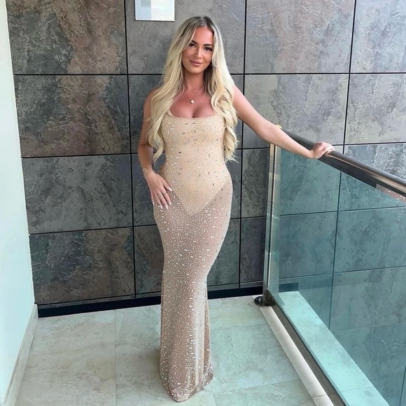 LuxFashionGalleria | Dresses | Sexy Strap Diamond Evening Dress | Poshmark